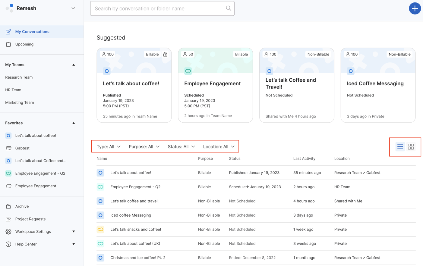Conversation Management: Your ‘My Conversations’ Dashboard