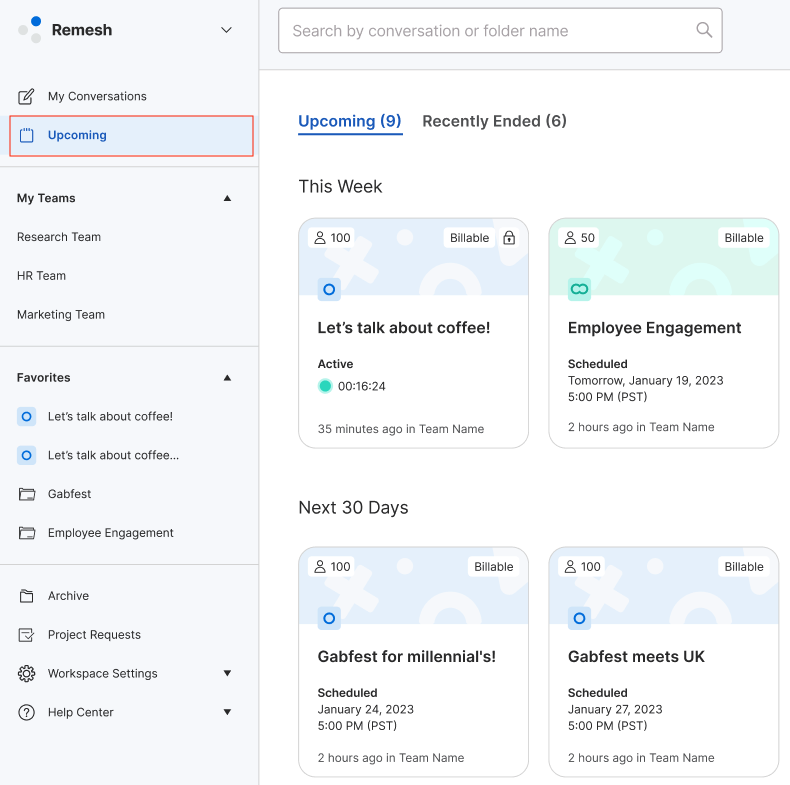 Conversation Management: Your ‘My Conversations’ Dashboard