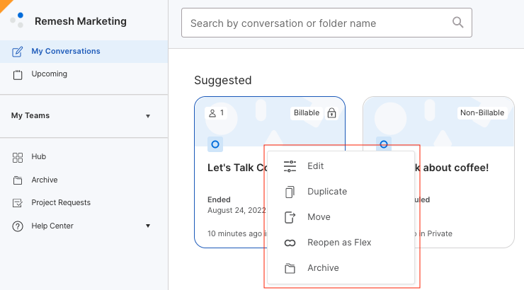 Conversation Management: Your ‘My Conversations’ Dashboard