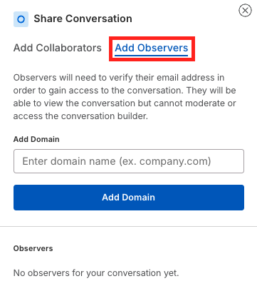 Set Up Conversation Observers