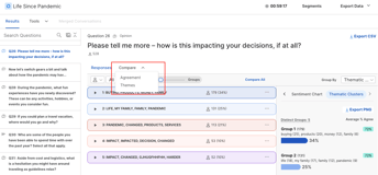 Thematic Clusters: Uncovering themes in open-end responses