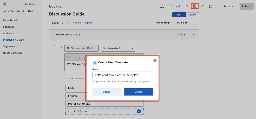 Premade or Custom Discussion Guide Templates