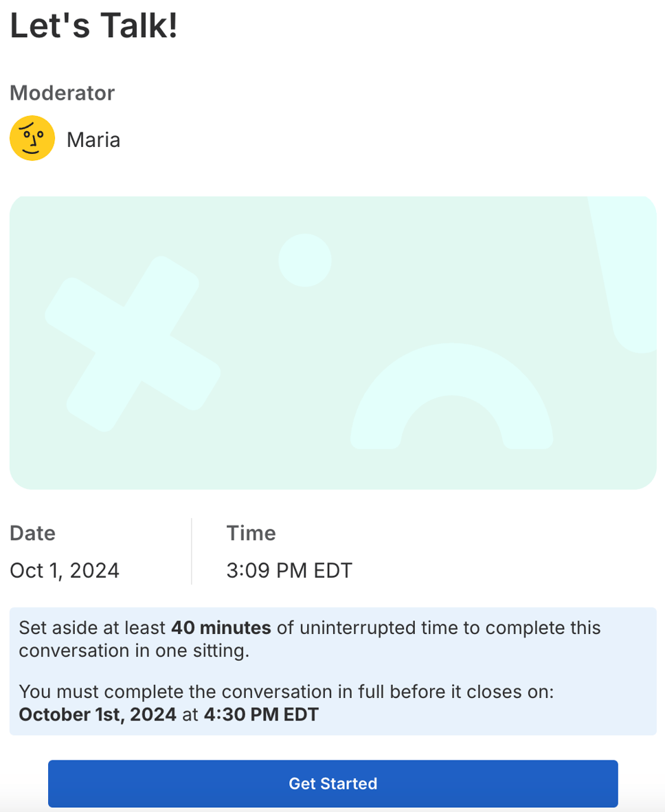 Participant Experience