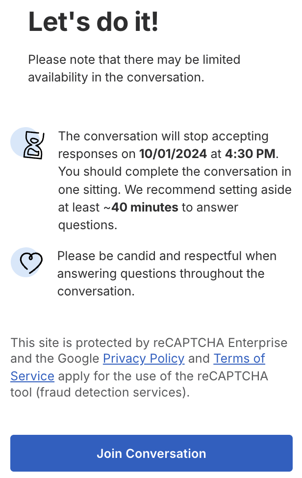 Participant Experience