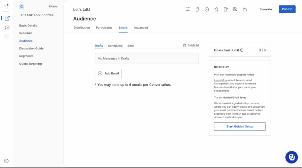 Manage Email Invitations and Reminders