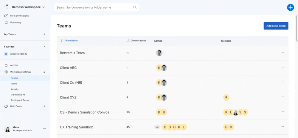 Managing Your Remesh Workspace