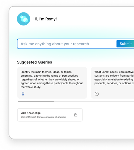 Remesh's Generative AI (LLM) Features